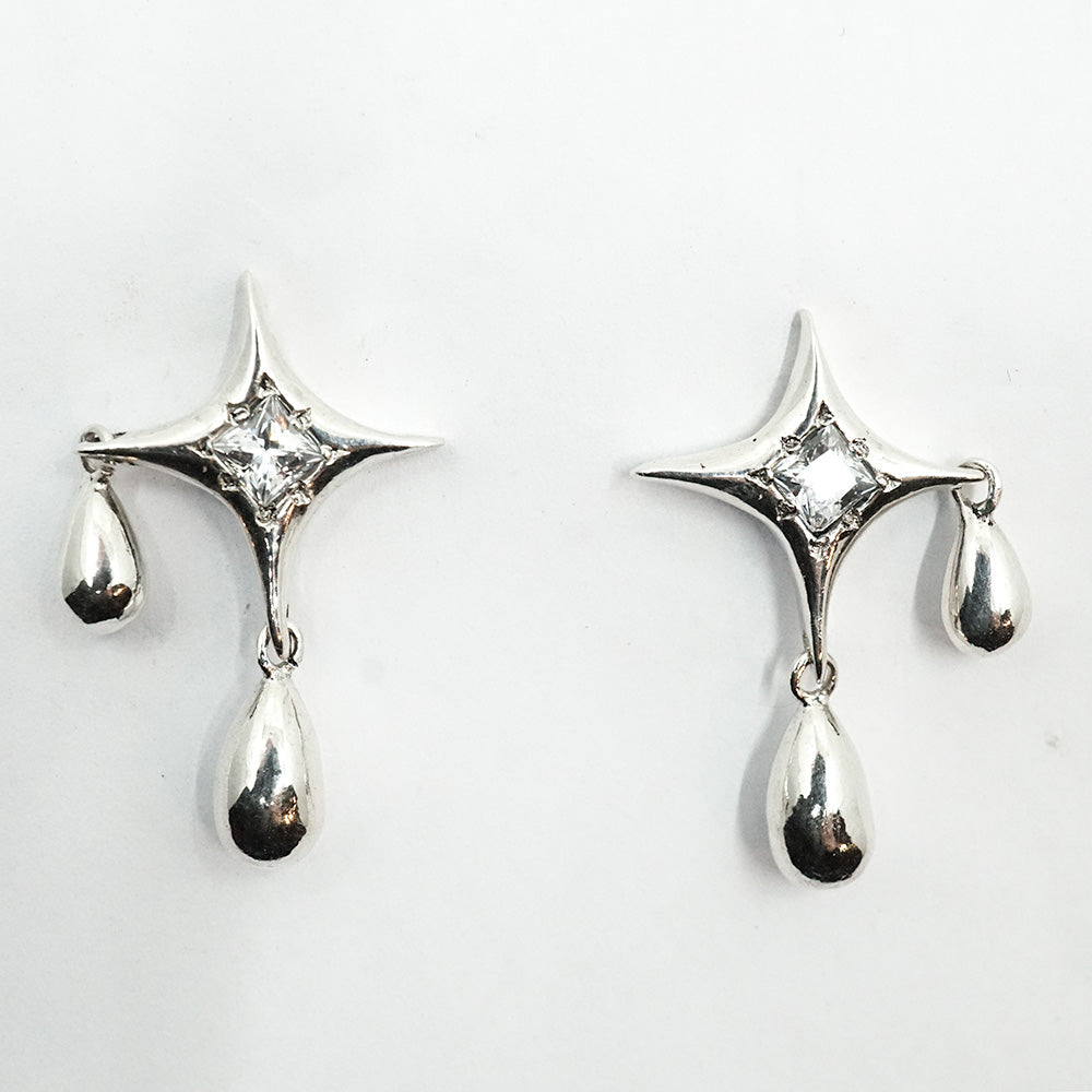 CZ DRIPPING STAR EARRINGS – TABI DSGN